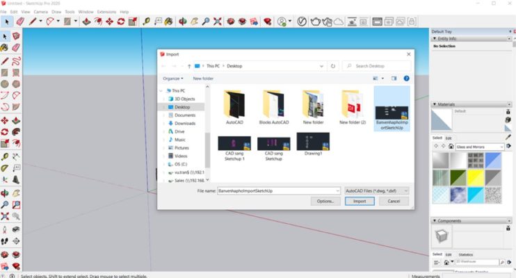 Chia Sẻ, Hướng Dẫn Chuyển File AutoCAD Sang File SketchUp - Học viện ...