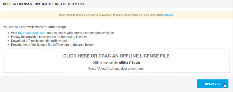 V-Ray: Borrowing Licenses For Offline Use