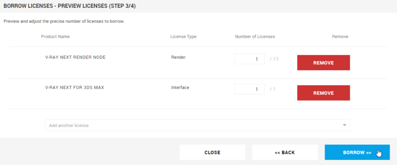 V-Ray: Borrowing Licenses For Offline Use