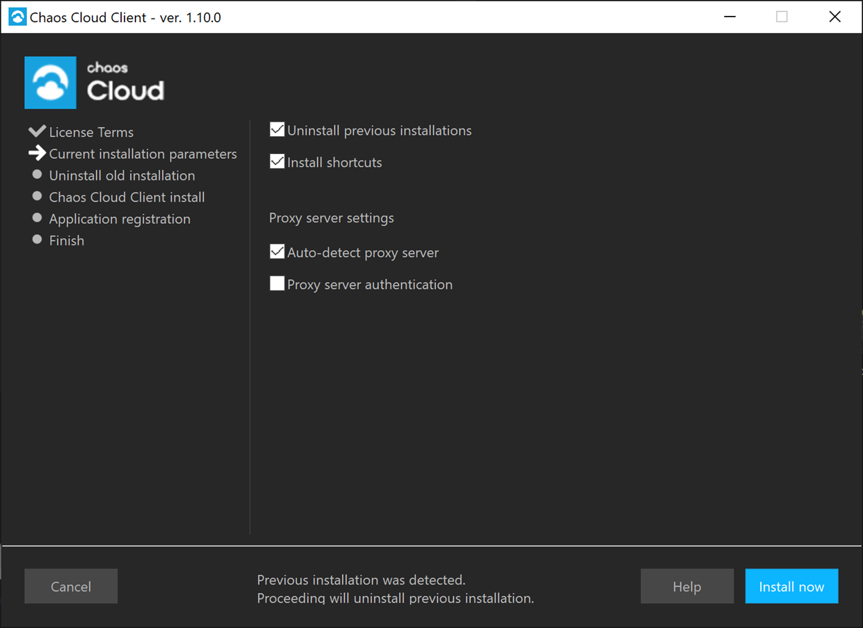 Installation Of Chaos Cloud Client App